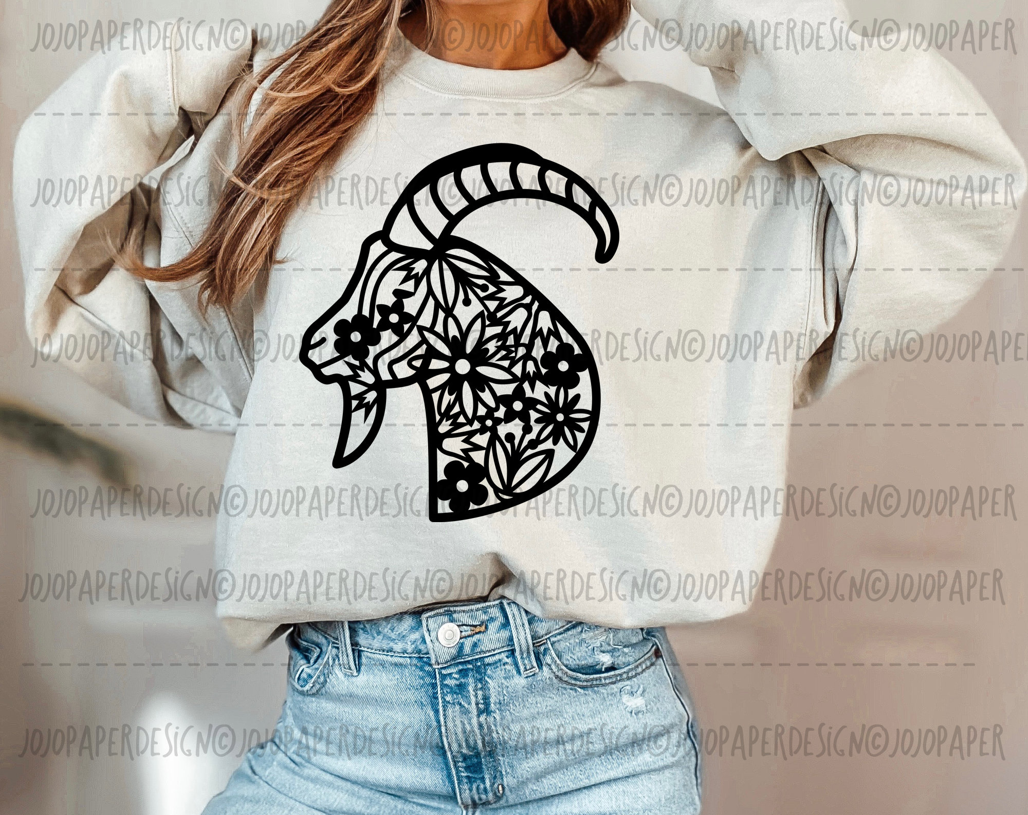 Billy Goat SVG for Cricut and Silhouette, Goat SVG for Laser Cutting ...