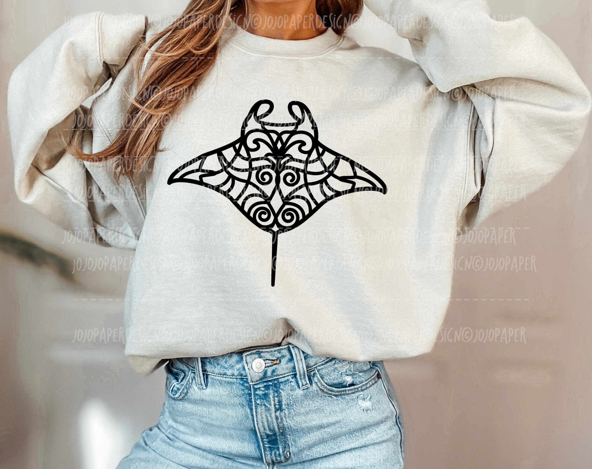 Mandala Manta Ray SVG for Cricut and Silhouette, Ray Svg for Laser ...
