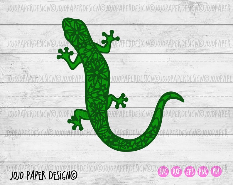 Lagarto floral SVG gecko svg lagarto svg dxf PNG para - Etsy México