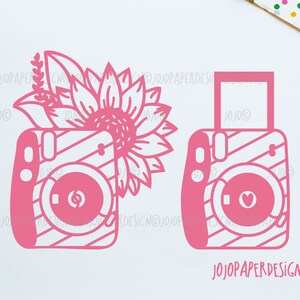 Instant Camera SVG, Boho Design Camera Svg/png/dxf/eps/pdf With Heart ...