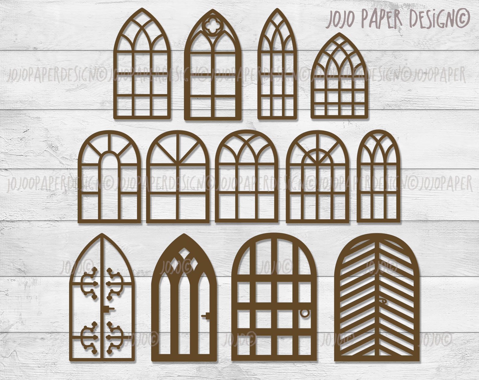 Arch Window Svg, Halfround Window Svg, With Matching Doors-suitable for ...