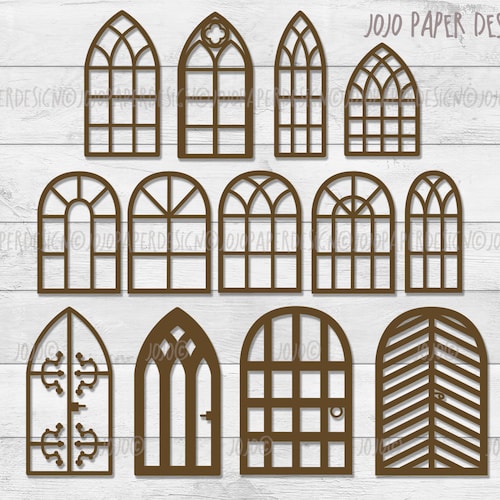 Arch Window Svg Halfround Window Svg With Matching - Etsy
