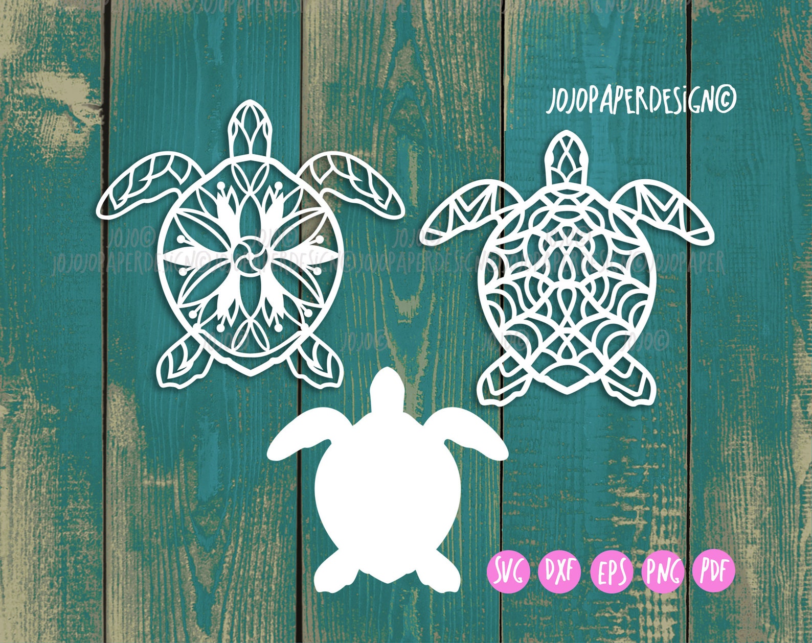 Sea Turtle Svg, Mandala Turtle Svg for Cricut and Silhouette or Laser ...