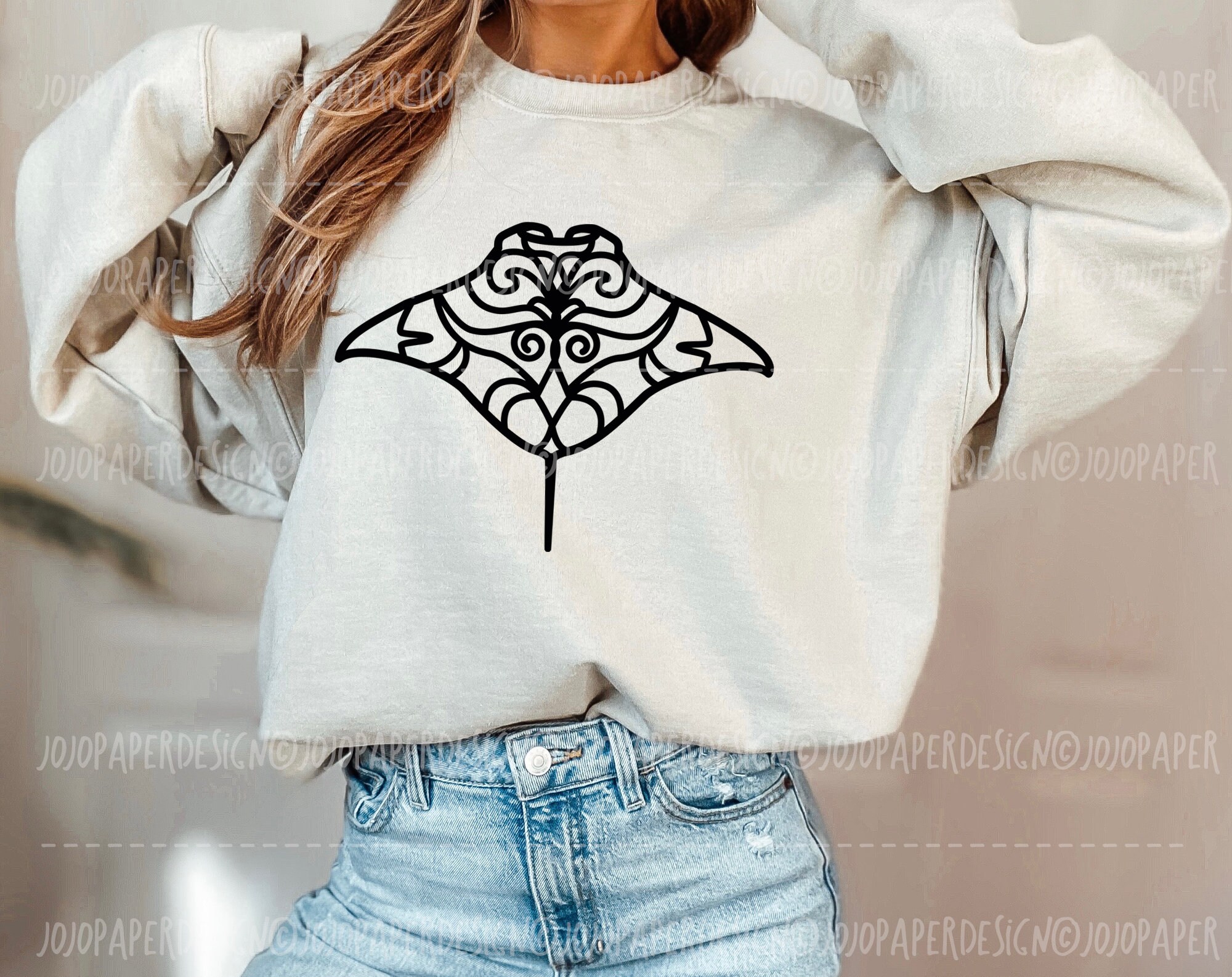 Manta Ray SVG for Cricut and Silhouette, Ray Svg for Laser Cutting ...