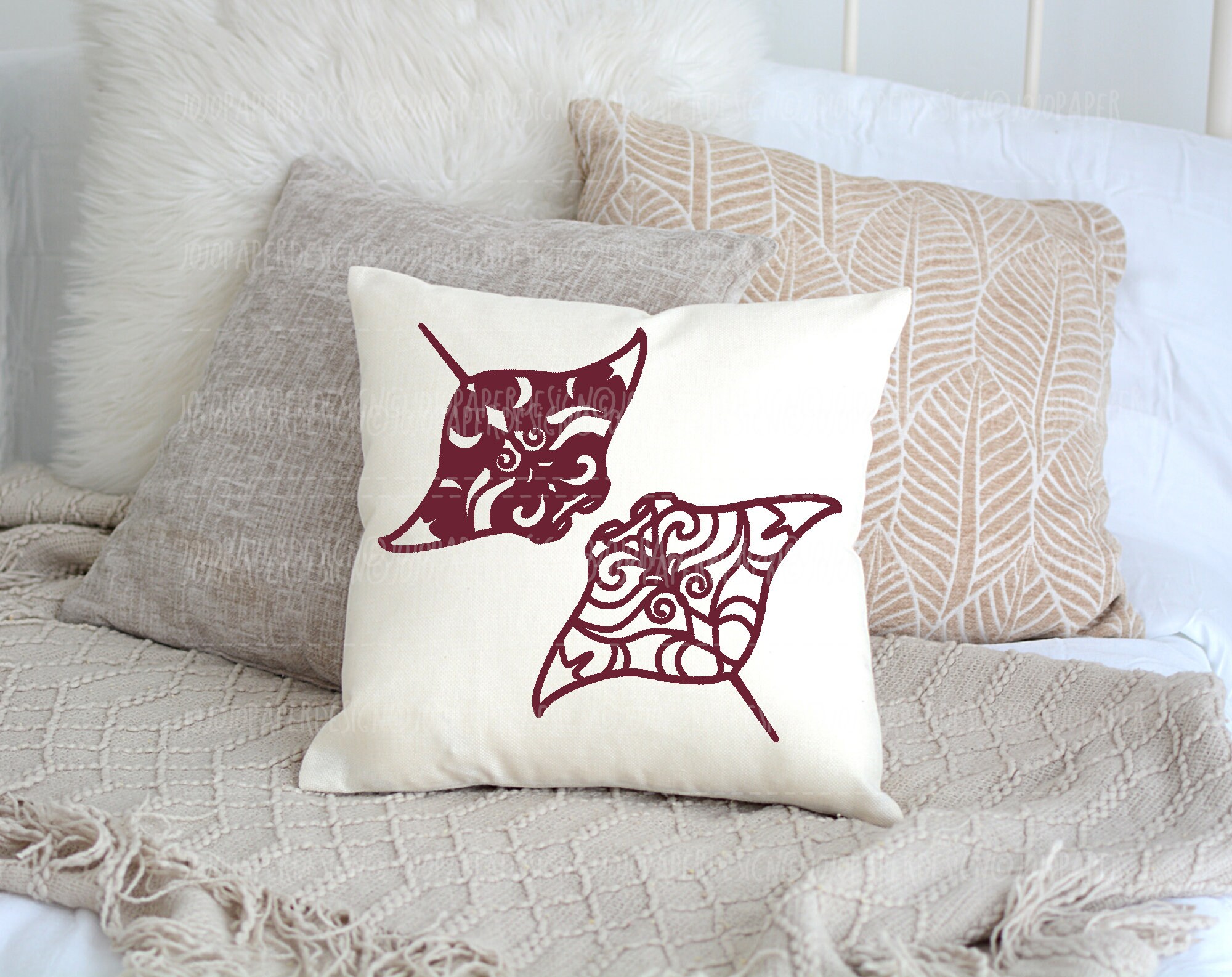 Manta Ray SVG for Cricut and Silhouette, Ray Svg for Laser Cutting ...