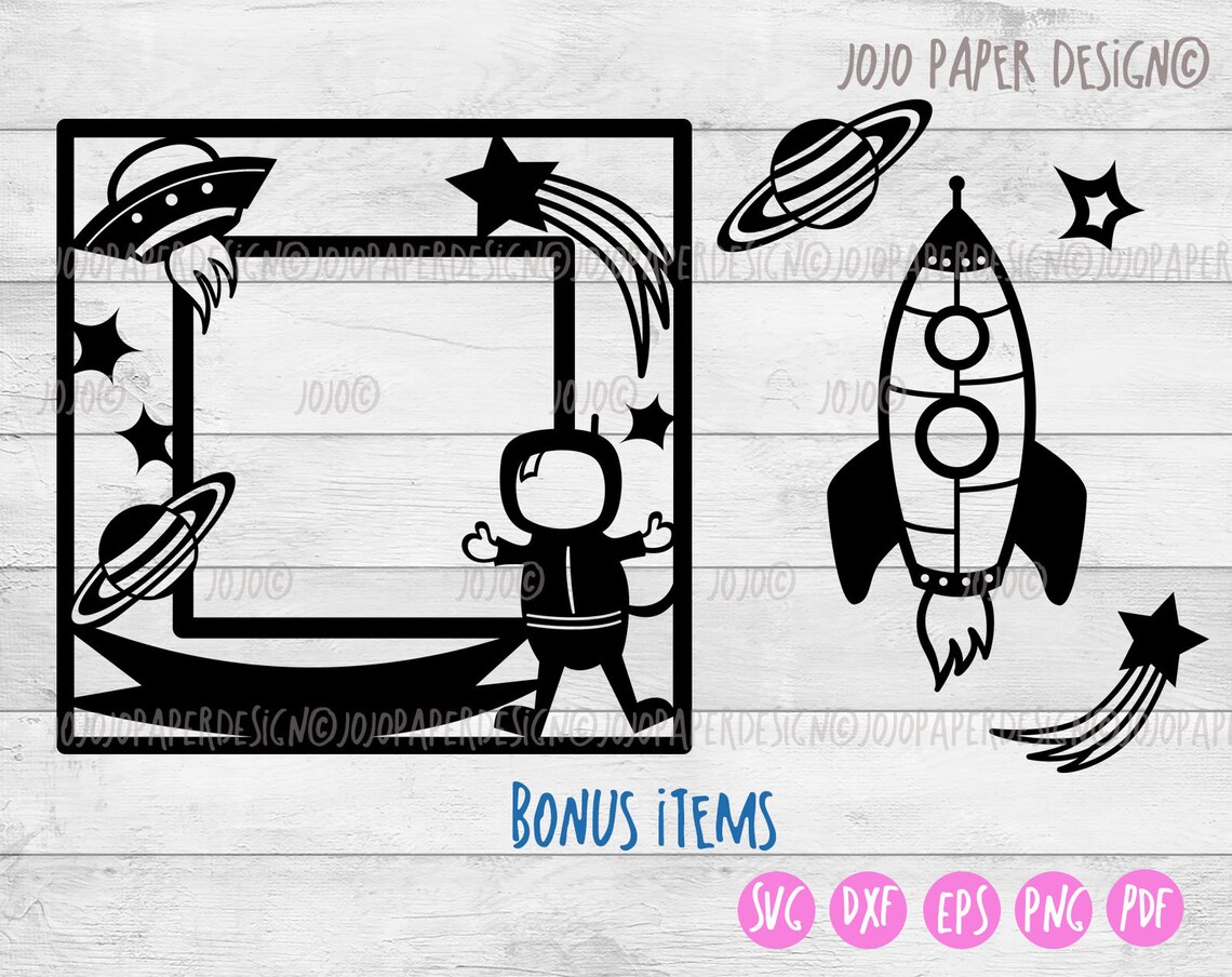 Rocket Ship SVG for Cricut and Silhouette, Laser Cutting Svg for ...