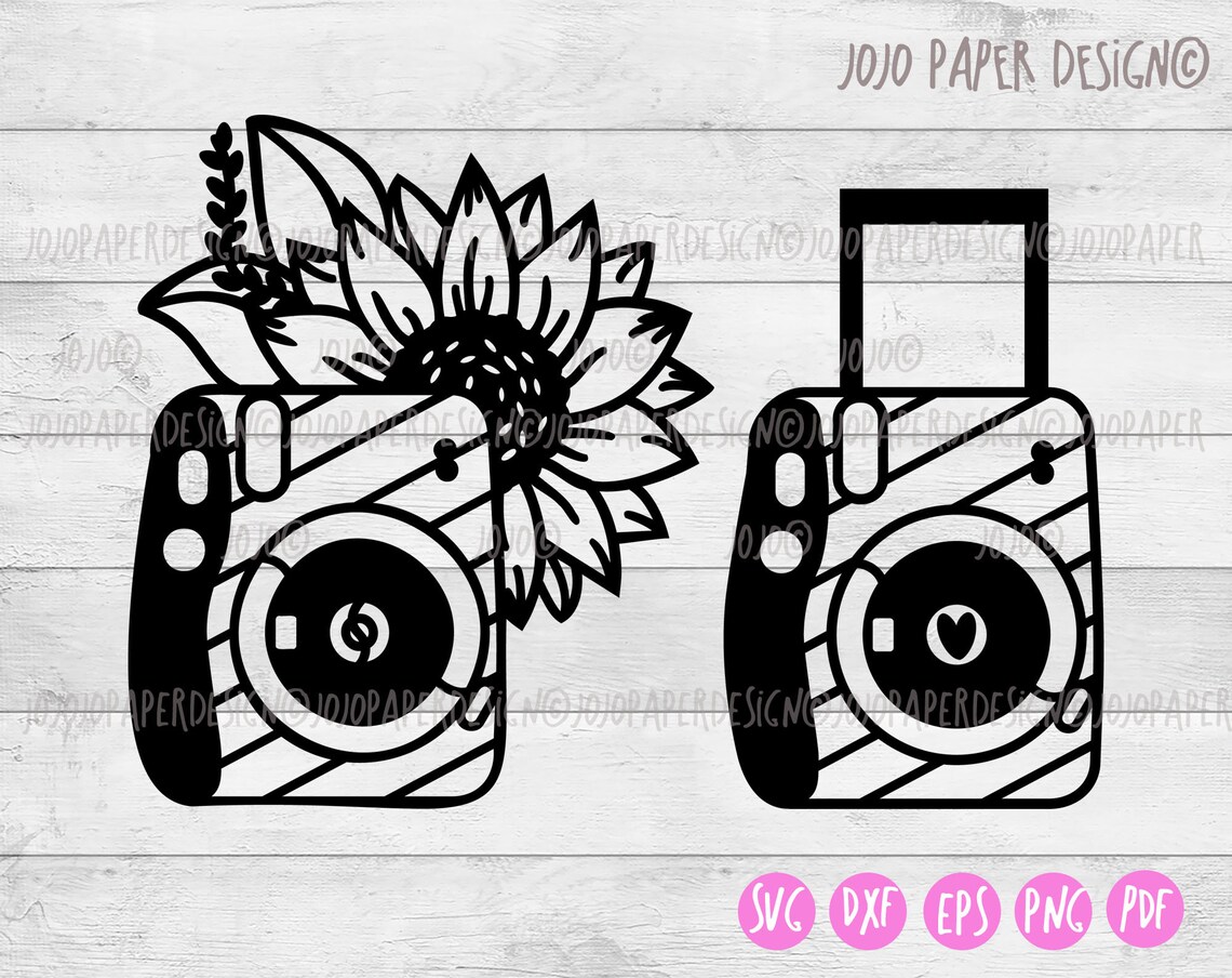 Instant Camera SVG Boho Design Camera Svg/png/dxf/eps/pdf - Etsy
