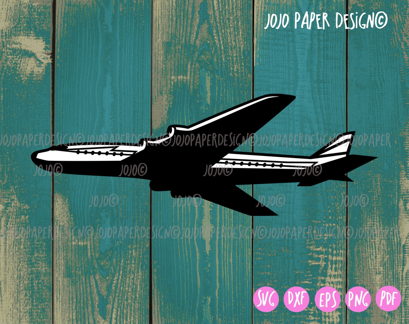 Layered airplane Papercut Template for Cricut/Silhouette | Etsy