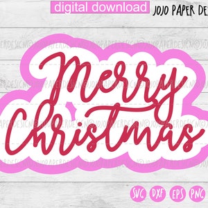 Christmas Tree SVG, Merry Christmas Cake Topper Svg,christmas Tree Cake ...