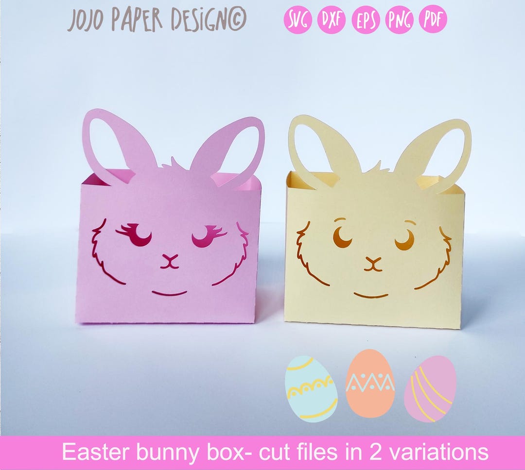 Easter Gift Box SVG- Adorable Easter Treat Holder (digital Download ...