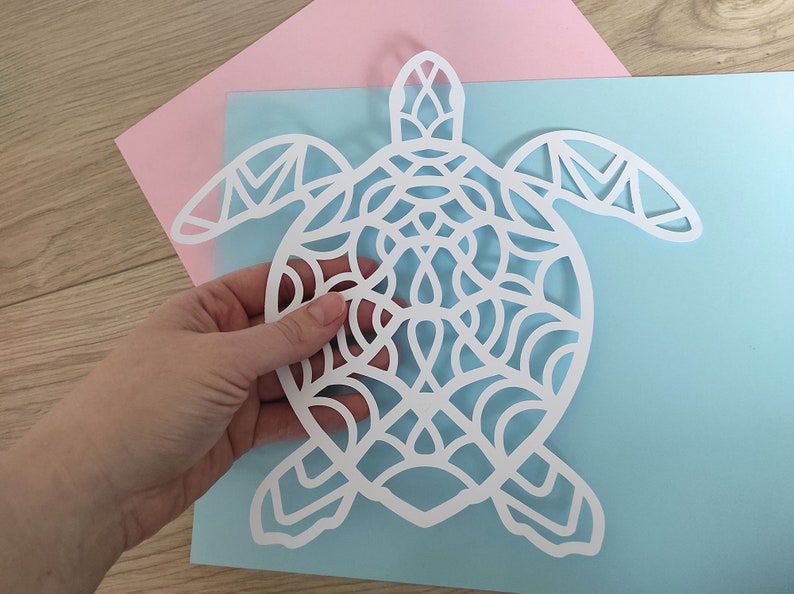 Svg de tortuga marina, svg de tortuga Mandala para Cricut y Silhouette ...