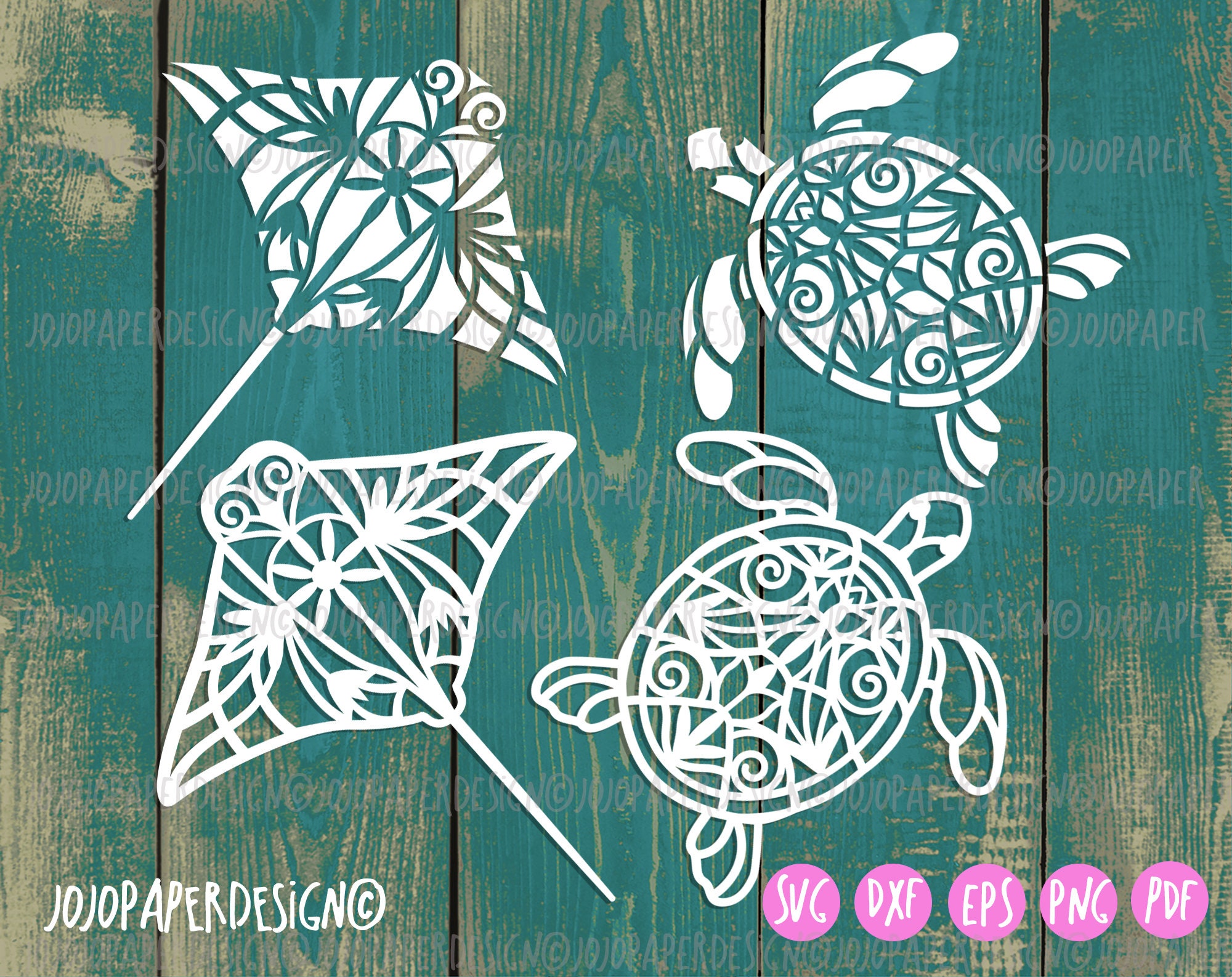Tortuga floral SVG tortuga marina SVG Tribal Ray SVG - Etsy México