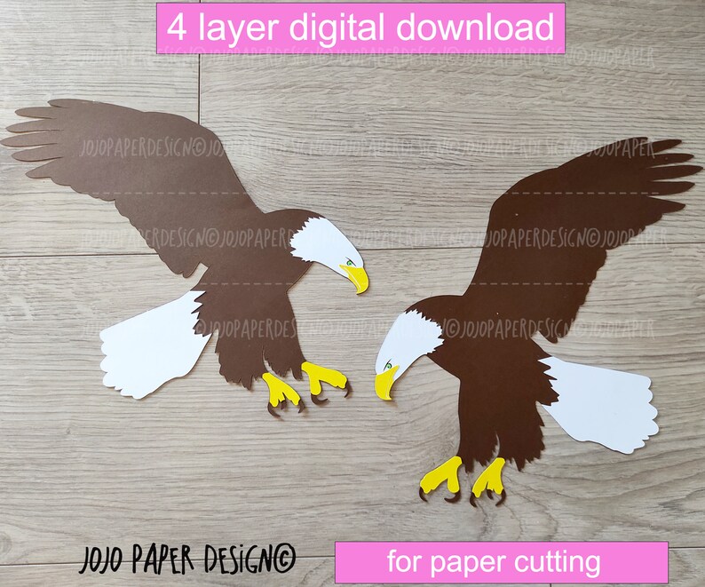 Bald Eagle SVG, 3D Eagle SVG, Eagle Svg Cut File, You Can Easily Hang ...