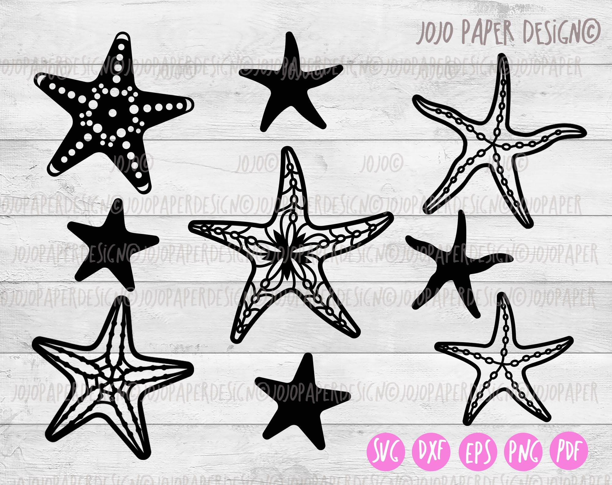 Seahorse SVG for Cricut and Silhouette, Starfish Svg for Laser ...
