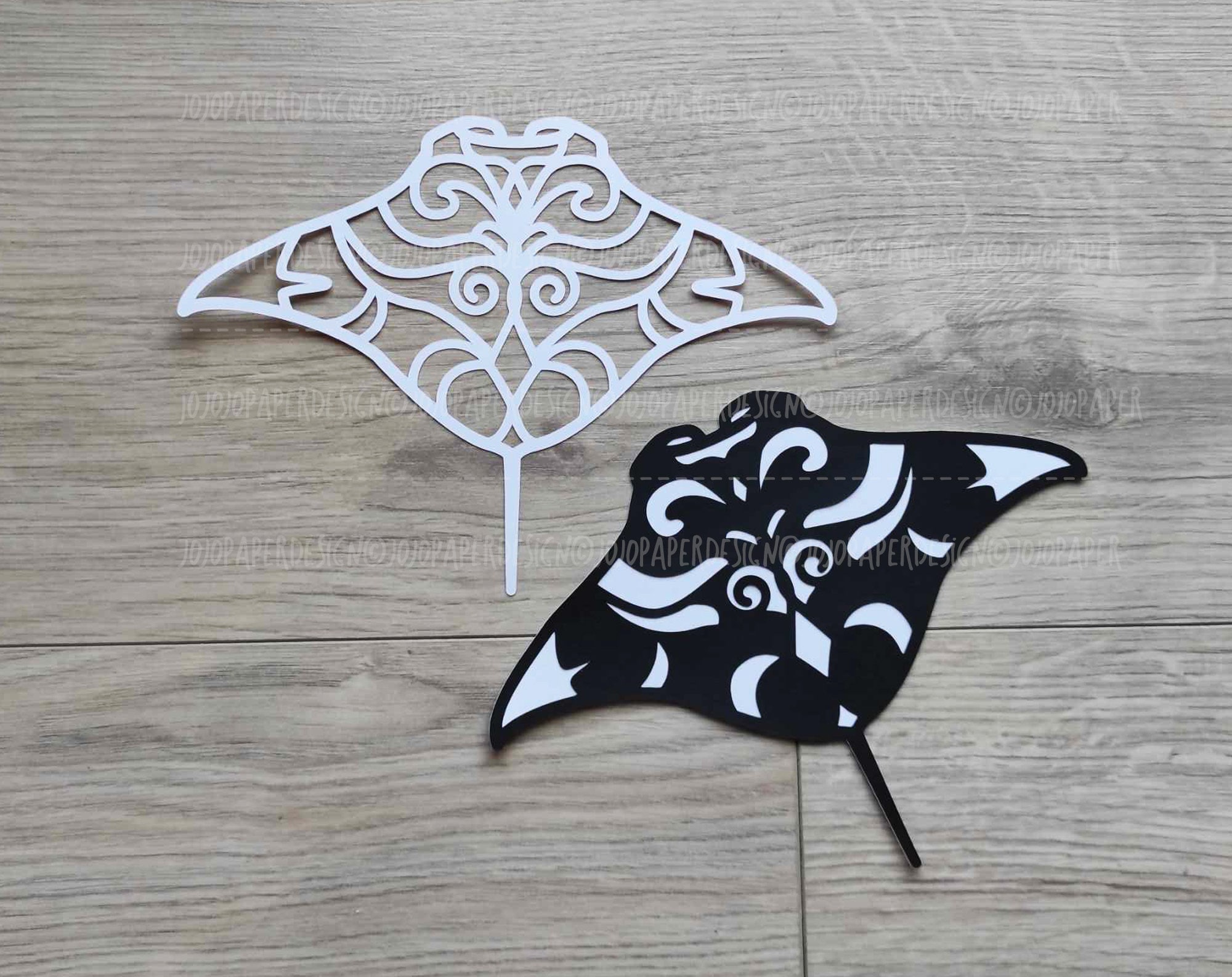 Manta Ray SVG for Cricut and Silhouette, Ray Svg for Laser Cutting ...