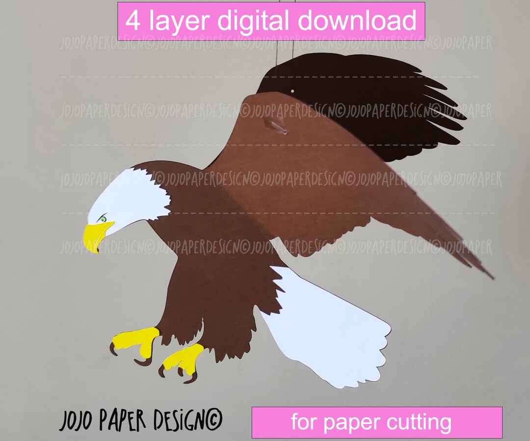 Bald Eagle SVG, 3D Eagle SVG, Eagle Svg Cut File, You Can Easily Hang ...