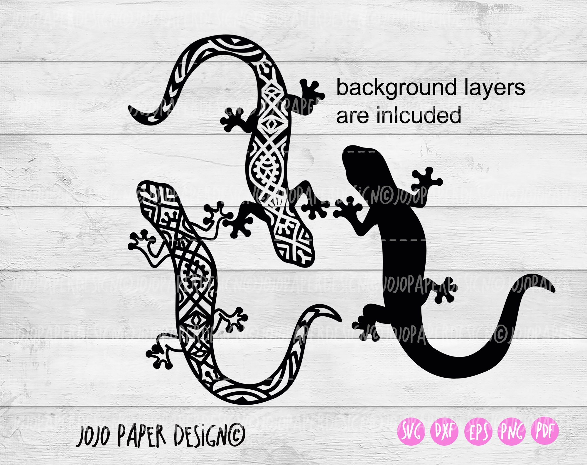 Tribal Lizard SVG Gecko Svg Lizard Svg Dxf PNG for Cricut or - Etsy