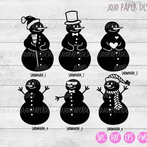 Snowman SVG, Snowman Clipart in Svg, Dxf, Eps, Png, Pdf Format ...