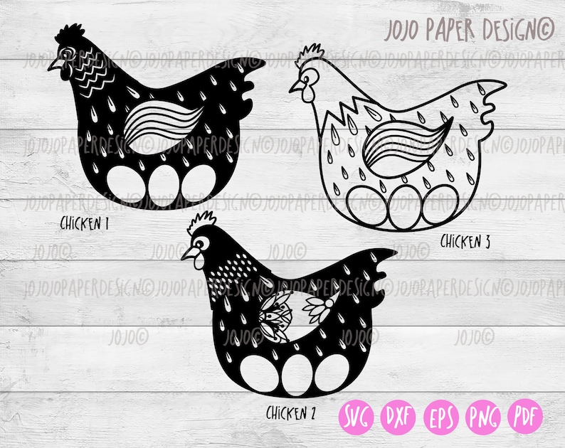 Pollo SVG para Cricut y Silhouette, Lindo pollo SVG para corte por ...