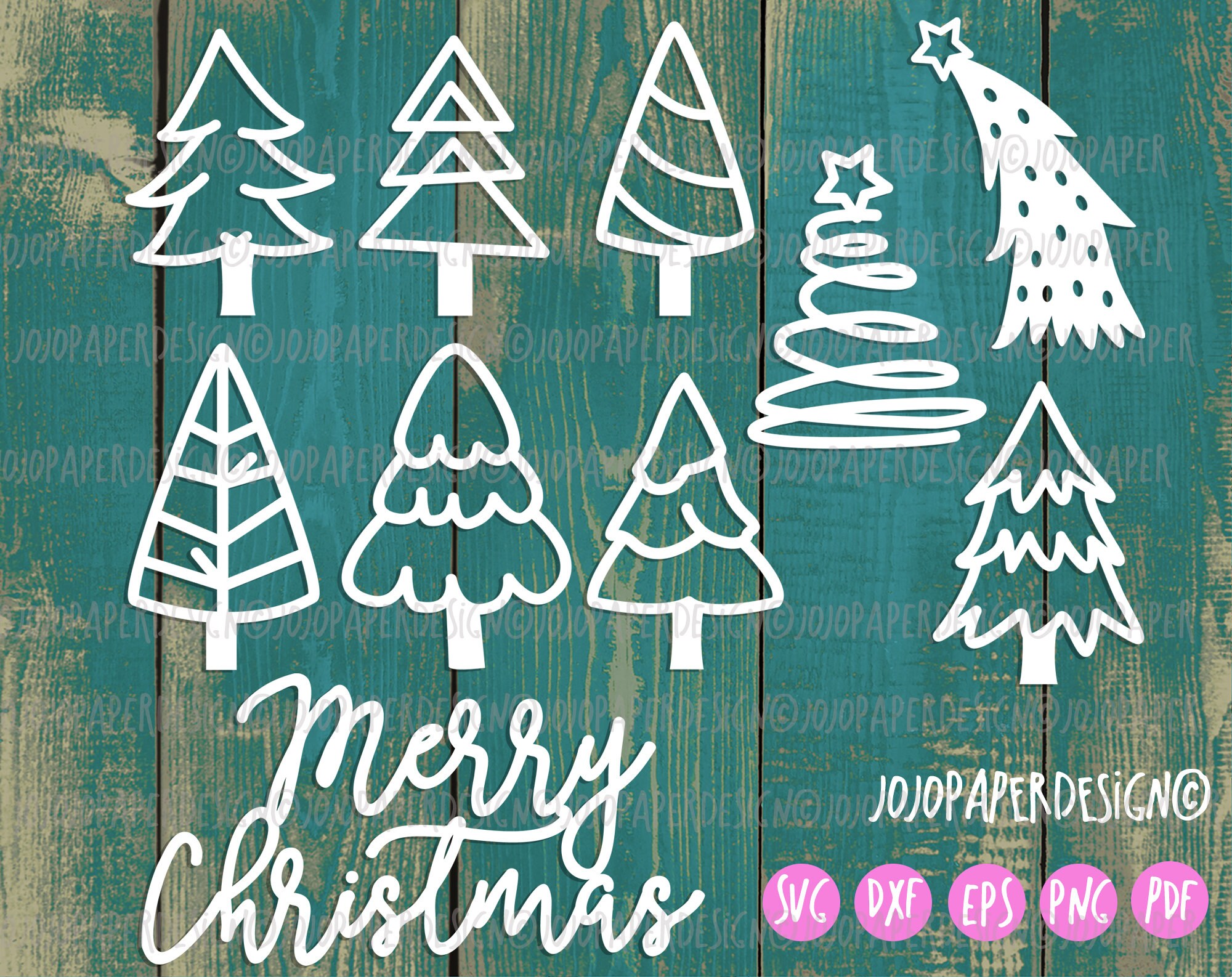 Christmas Tree SVG Merry Christmas Cake Topper Svgchristmas - Etsy