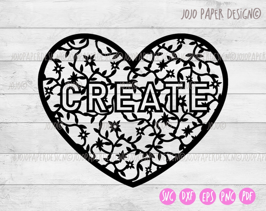Create Svg, Creativity Svg for Cricut, Silhouette, Paper Cutting ...