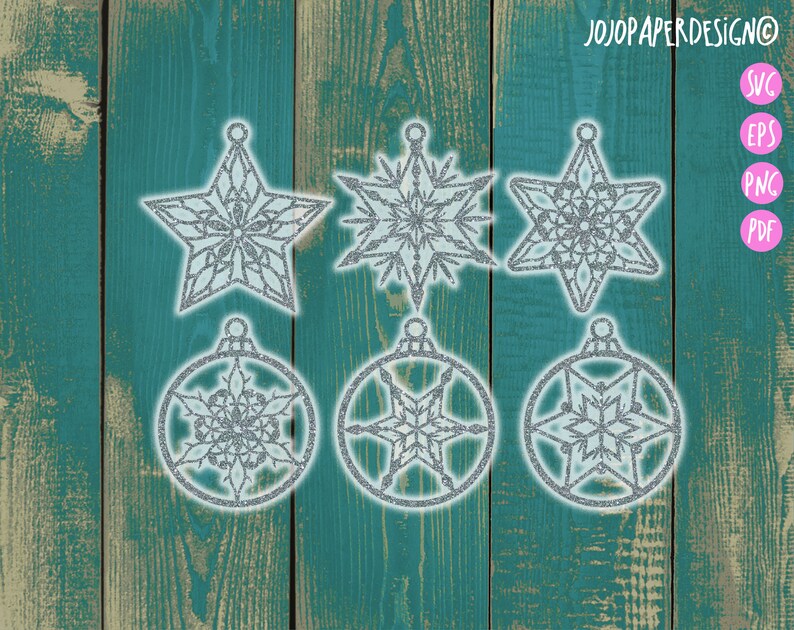 Christmas Star SVG, Star Christmas Ornaments Svg Bundle for Cricut ...