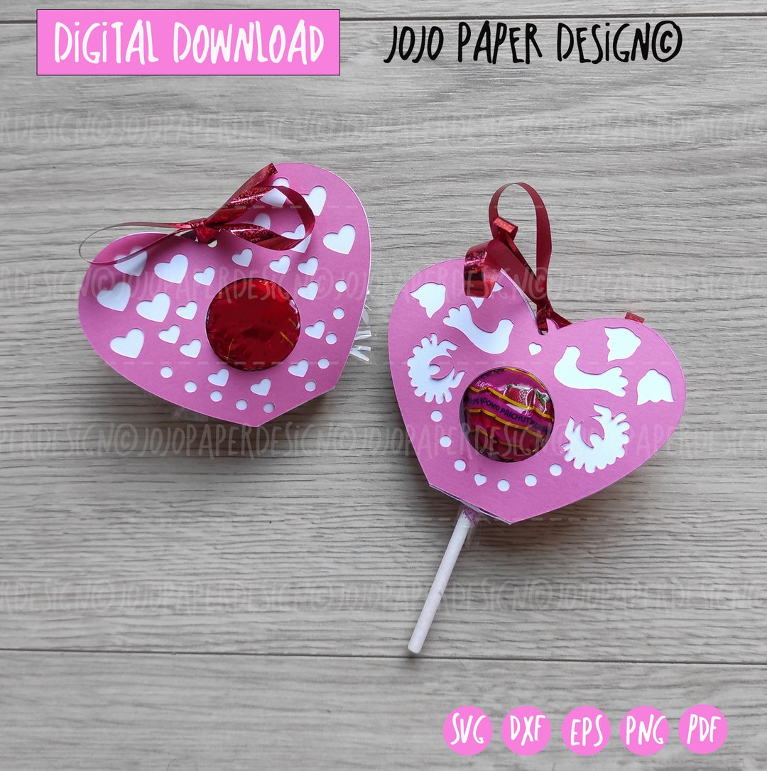 Valentines Lollipop Holder SVG var2, Chocolate Love Hearts Svg ...
