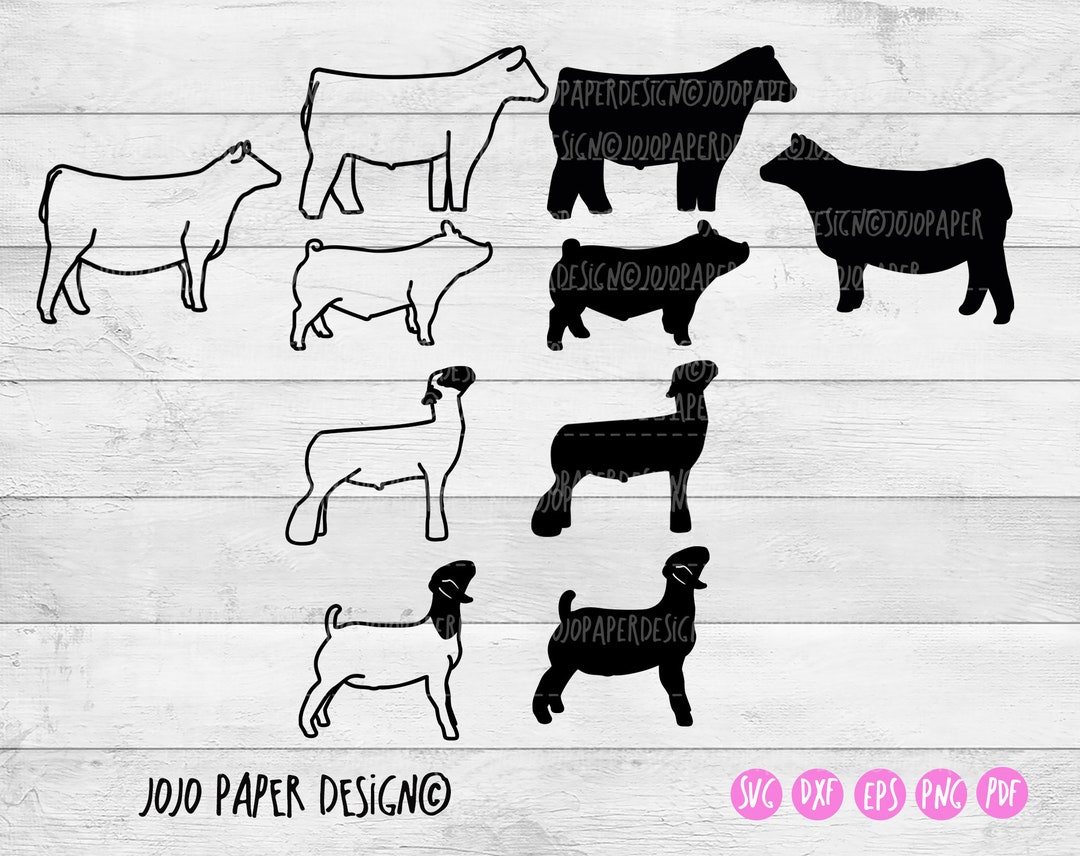 Show Animal SVG, Show Animal Bundle SVG, Show Animal Clipart, Small ...
