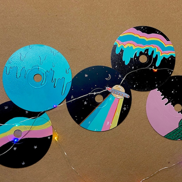 Painted Cd - Etsy