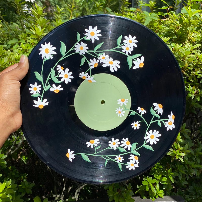 Painted Record - Etsy