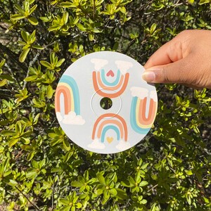 4 Pack Painted Cds for Room Decor | Handpainted | Boho Aesthetic ...