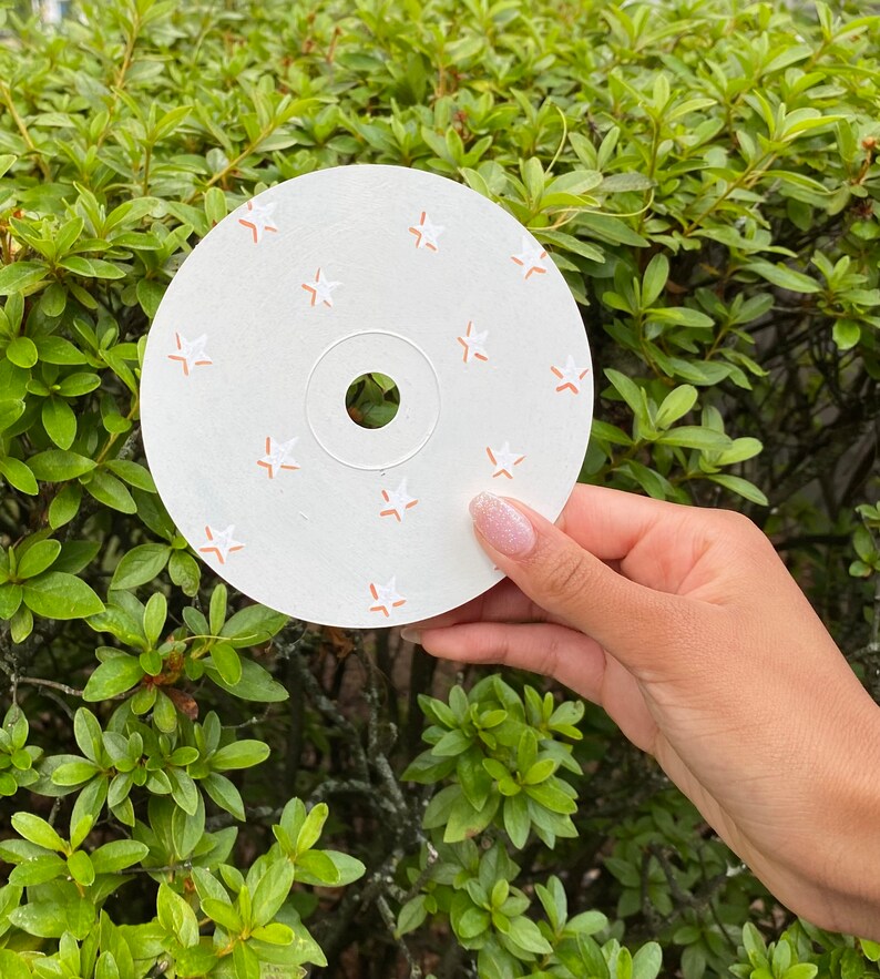 Decorative Cds Hand Painted Set of 3 Minimalist Aesthetic Cds - Etsy