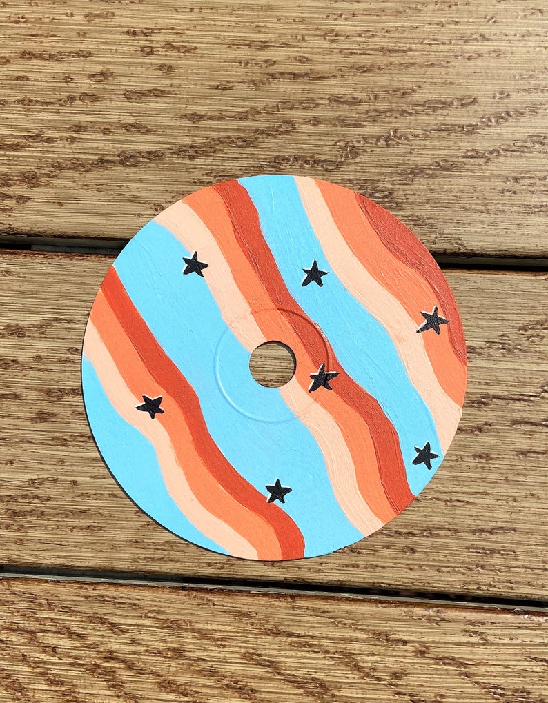 Decorative Cds; Hand Painted Set of 3 Aesthetic Cds - Etsy