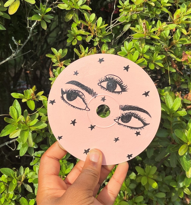 Decorative Cds; Hand Painted Set of 3 Aesthetic Cds - Etsy