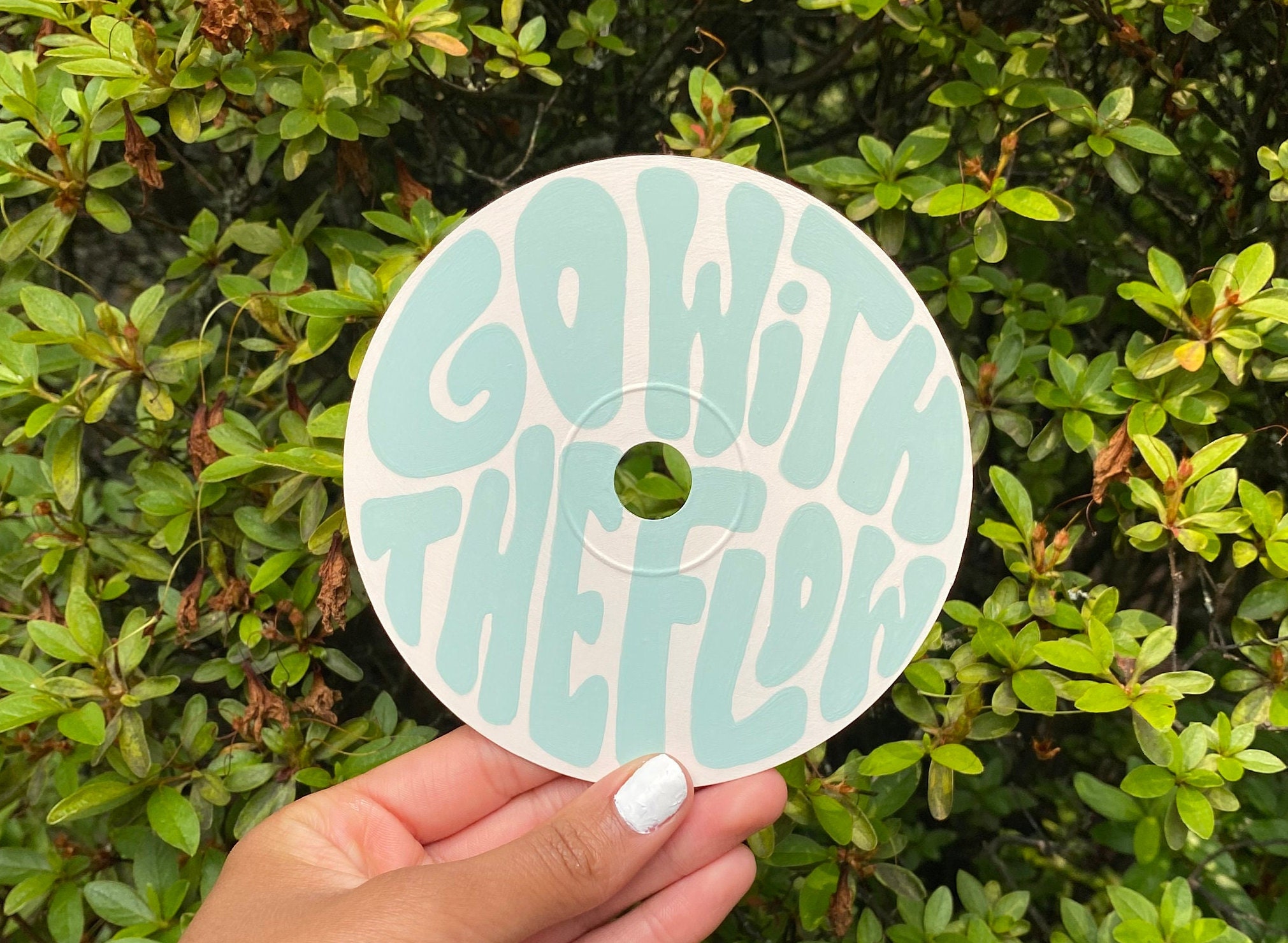 3 Pack Painted Cds for Room Decor Handpainted go - Etsy