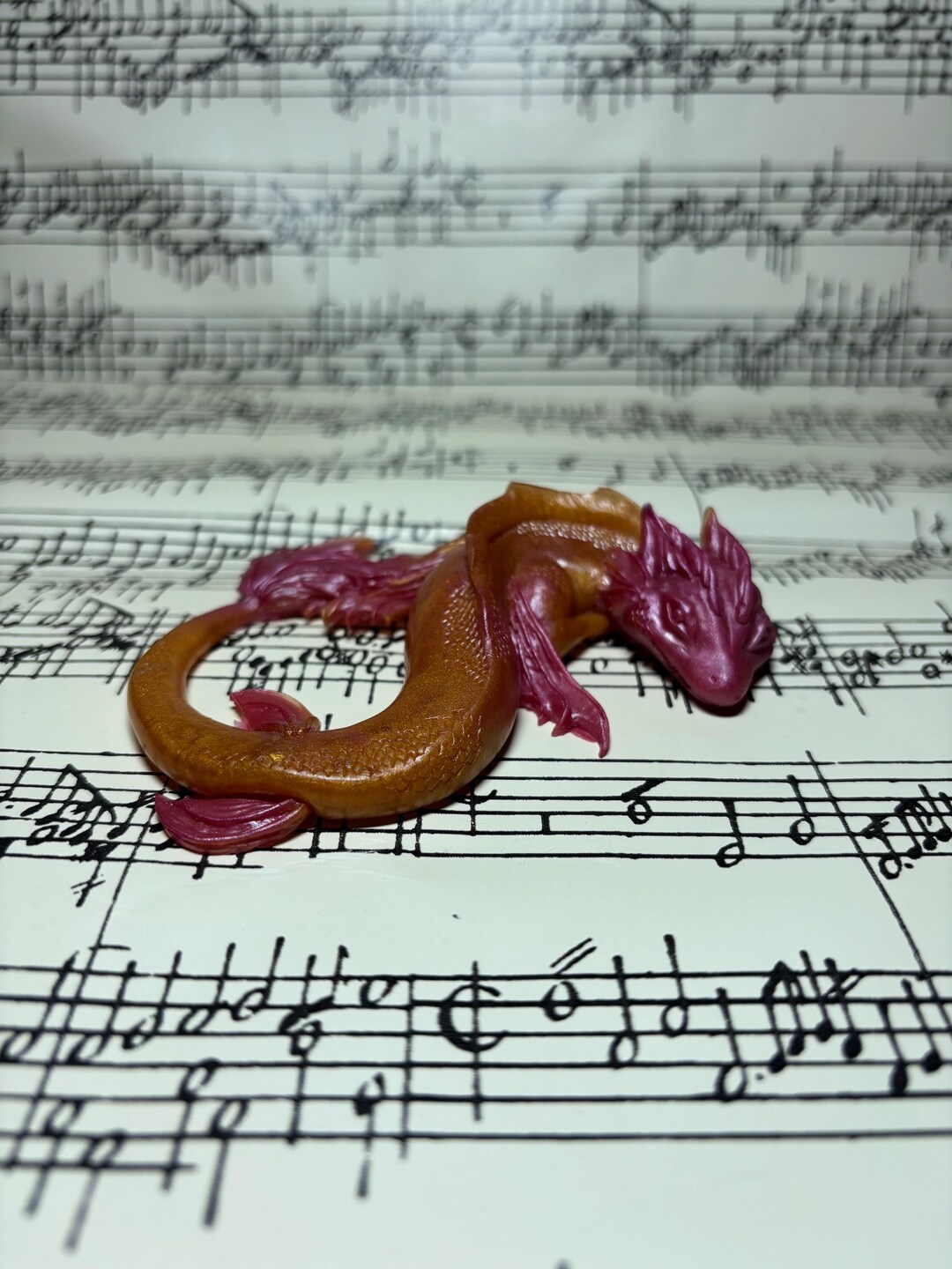 Bronze & Red Water Dragon - Etsy