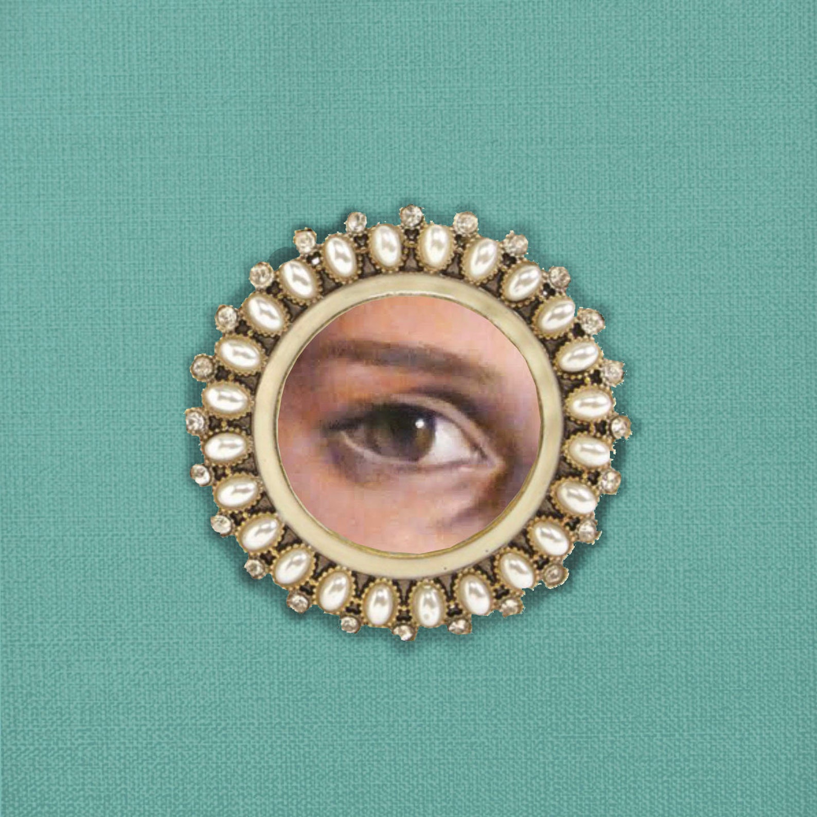 Jeweled Framed Eye Portrait - Etsy
