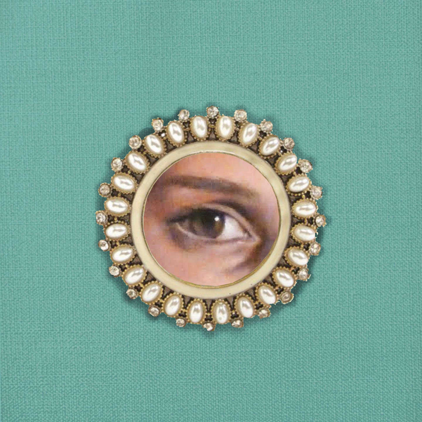 Jeweled Framed Eye Portrait - Etsy