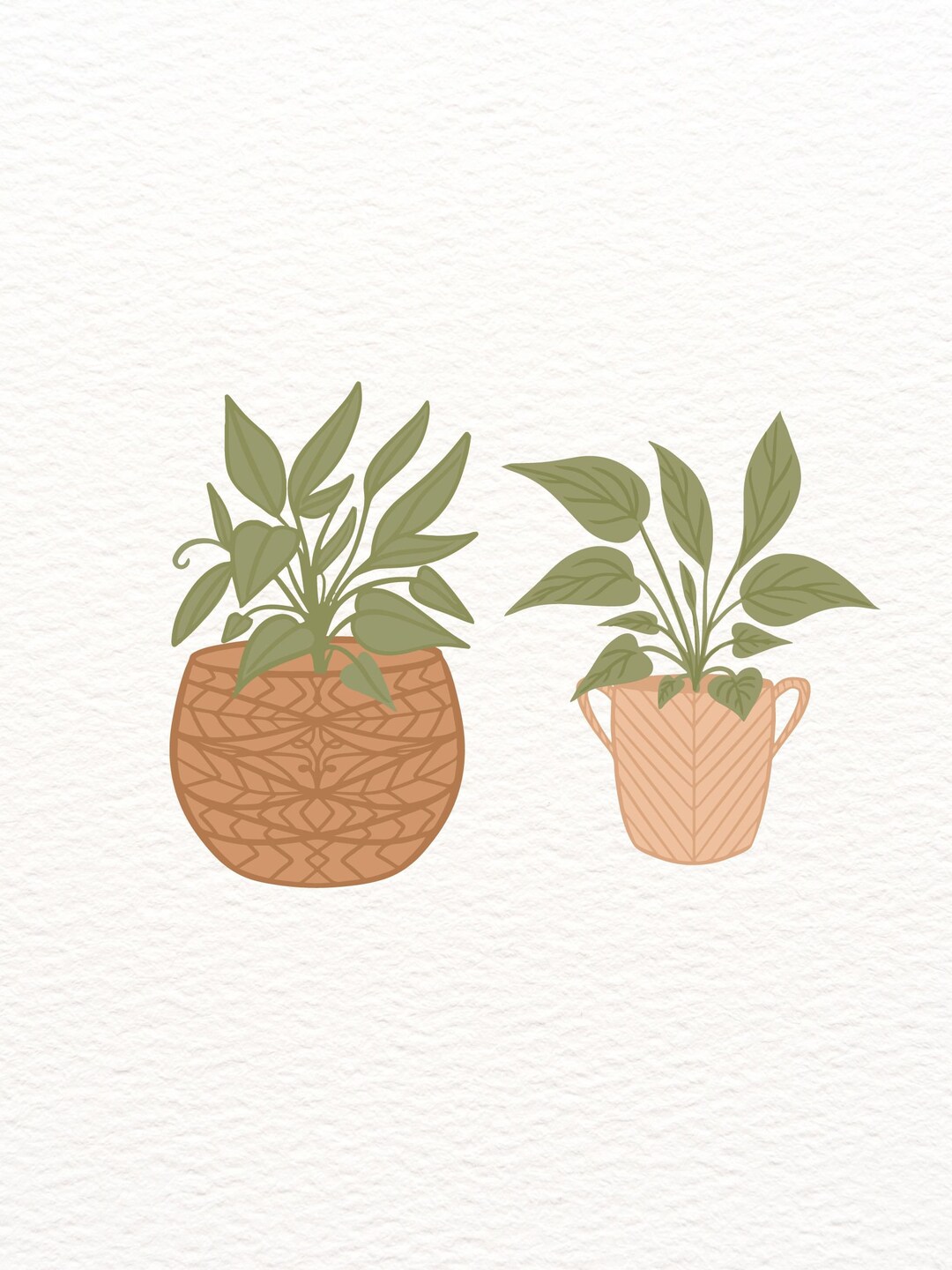 Potted Plants Poster, Digital Download - Etsy