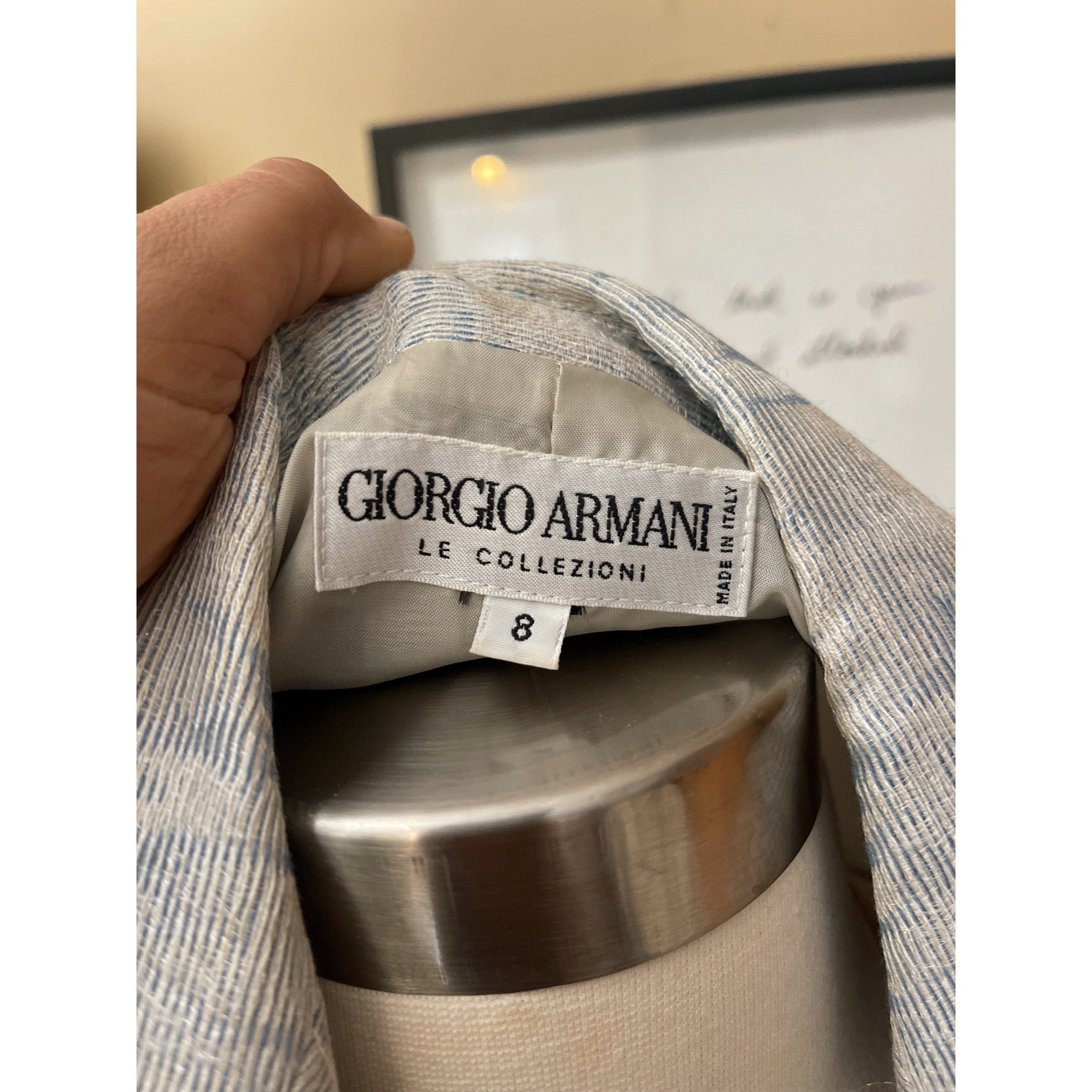 VINTAGE GIORGIO ARMANI Le Collezioni Leopard Print Suit 3 Piece Set Sz ...