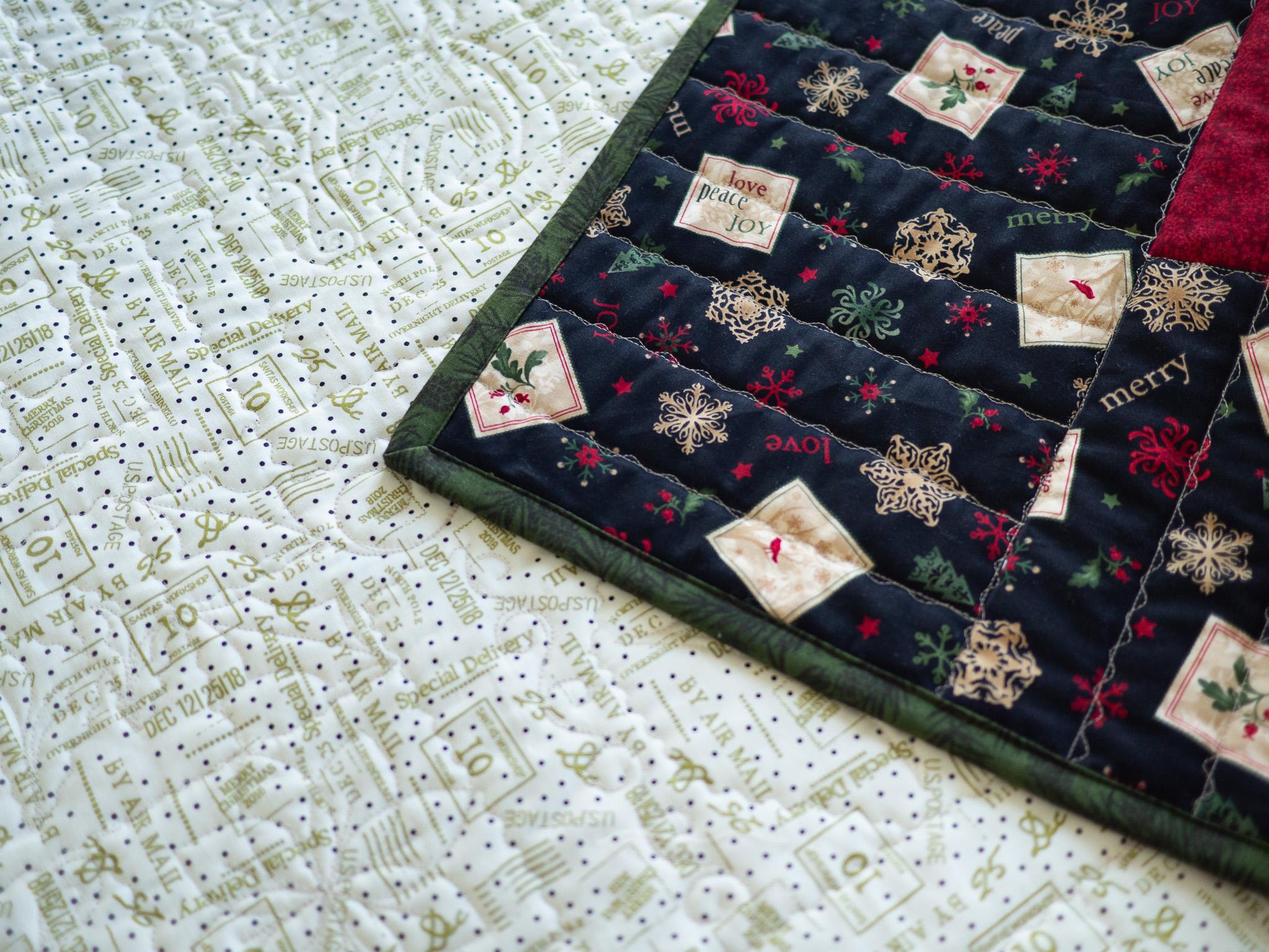 Custom Quilted Christmas Throw Blanket or Oversized Wall Hanging, Size ...