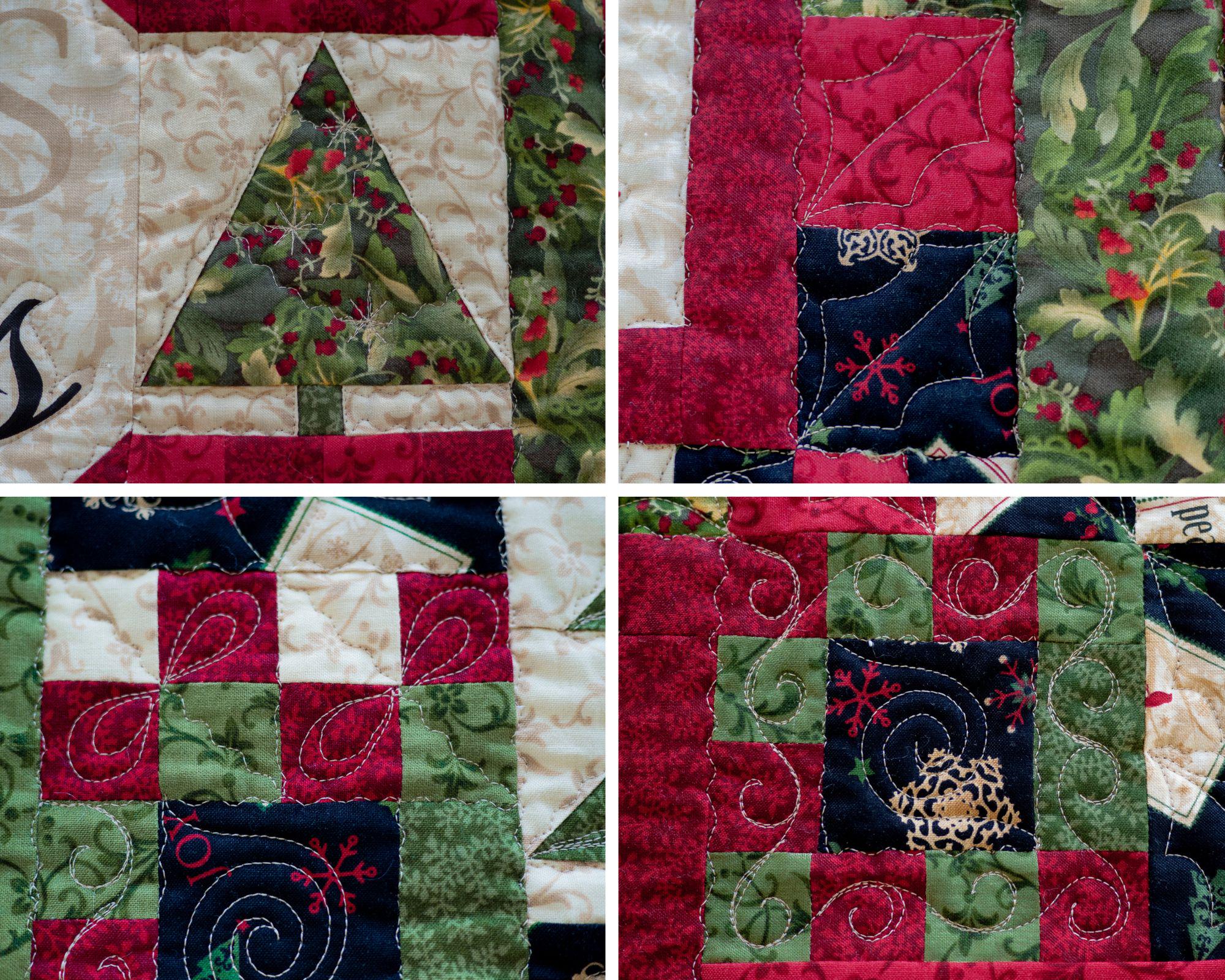 Custom Quilted Christmas Throw Blanket or Oversized Wall Hanging, Size ...
