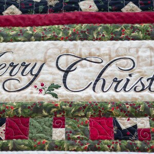 Custom Quilted Christmas Throw Blanket or Oversized Wall Hanging, Size ...