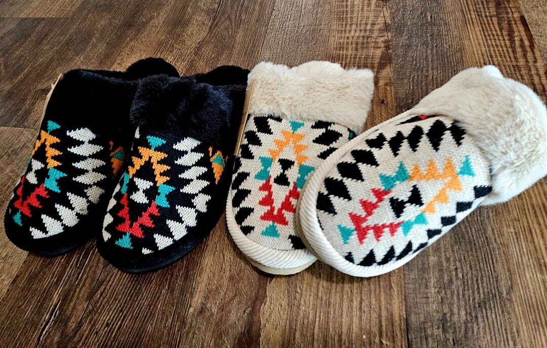 Aztec Slippers - Etsy