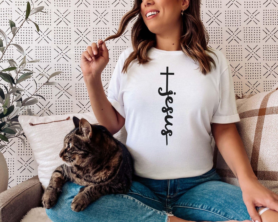 Jesus Cross Shirt, Religious Shirt, Christian Shirt, Faith Shirt, Cross ...