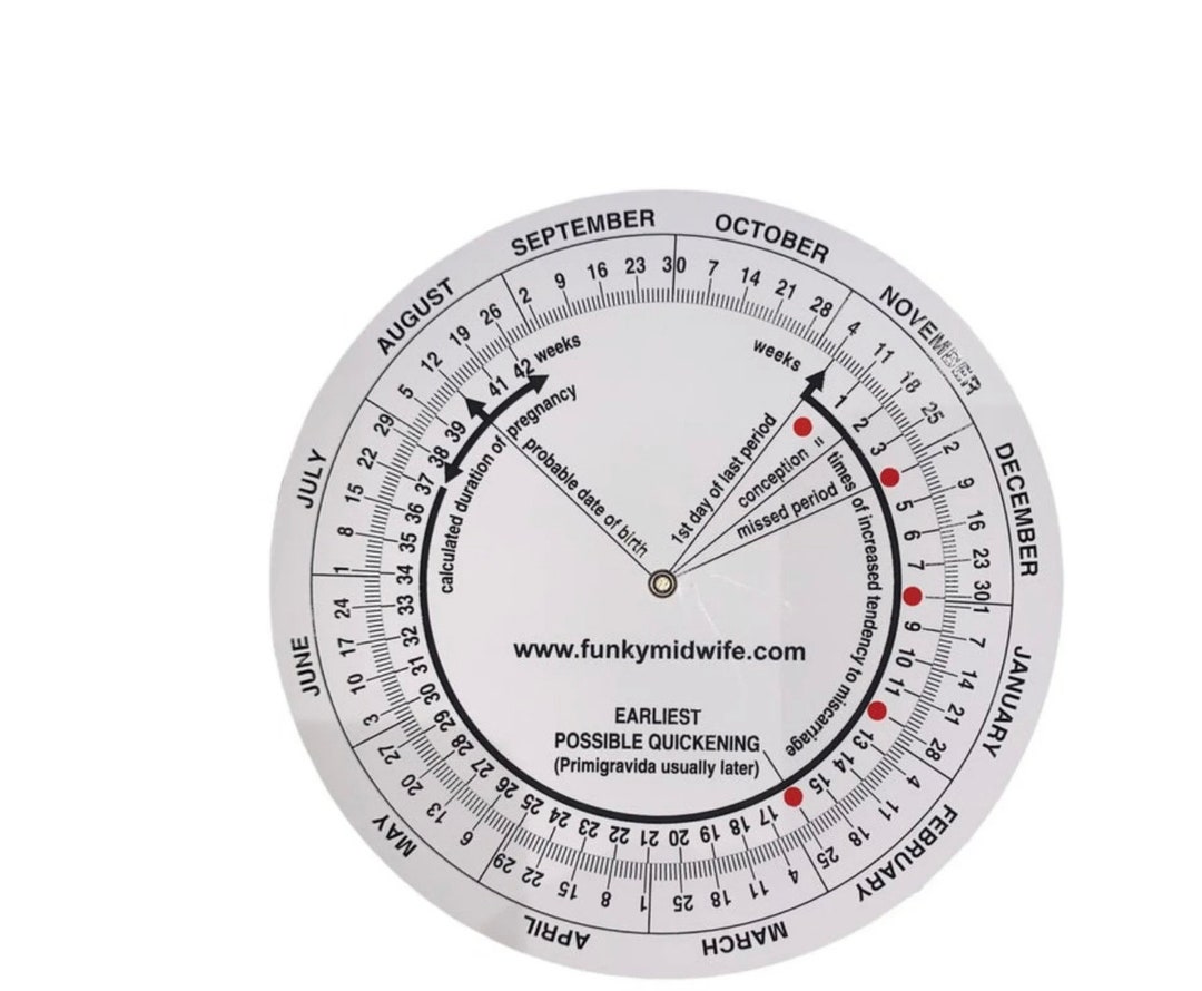 EDD Wheel to Calculate Estimated Due Date - Etsy