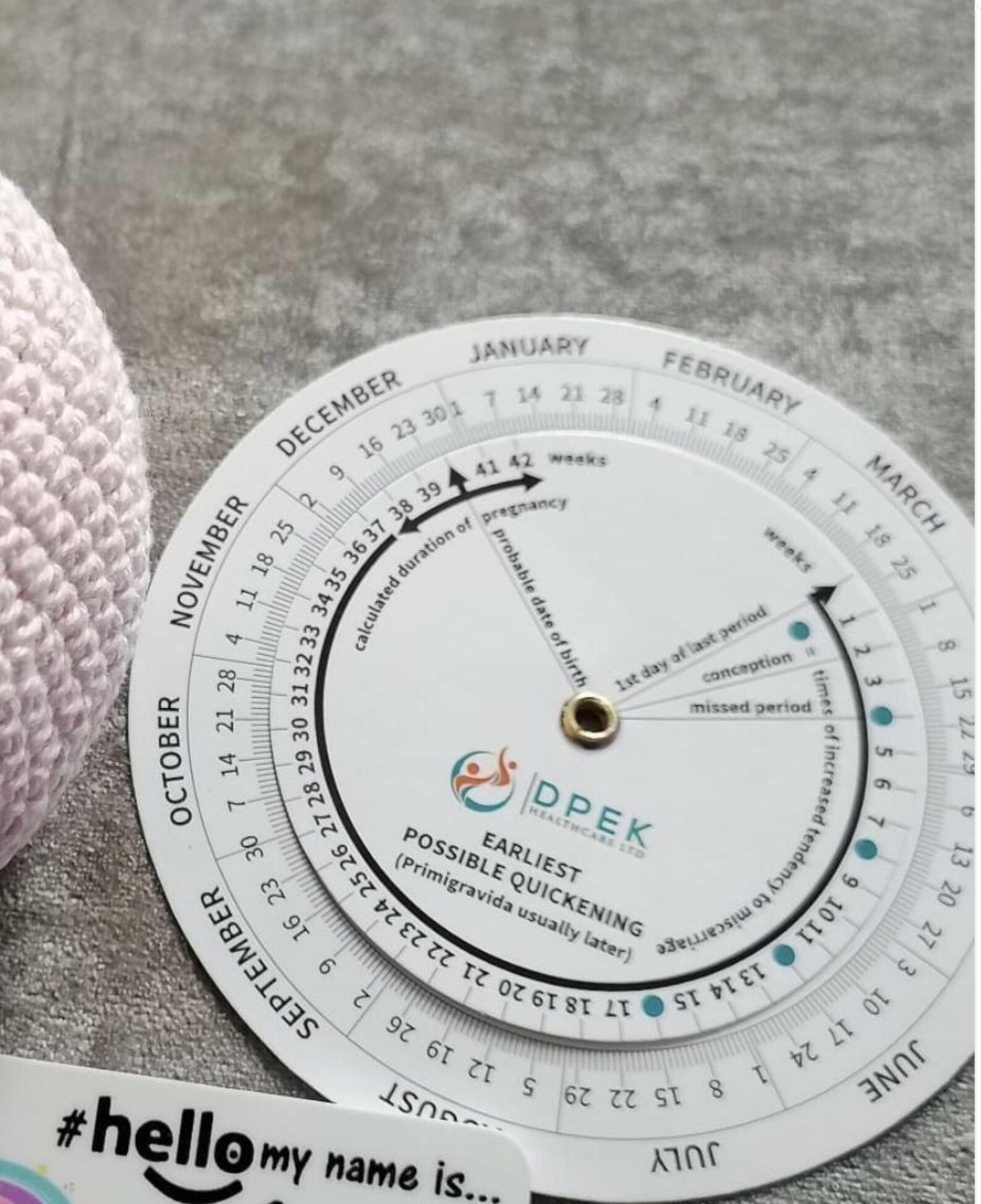 EDD Wheel to Calculate Estimated Due Date - Etsy
