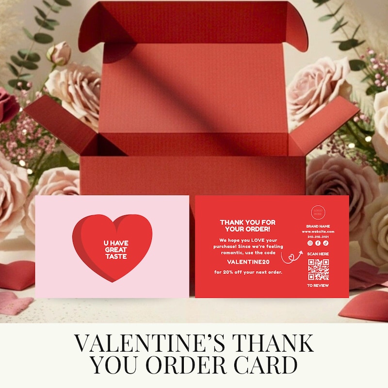 Valentine Order Inserts - Etsy