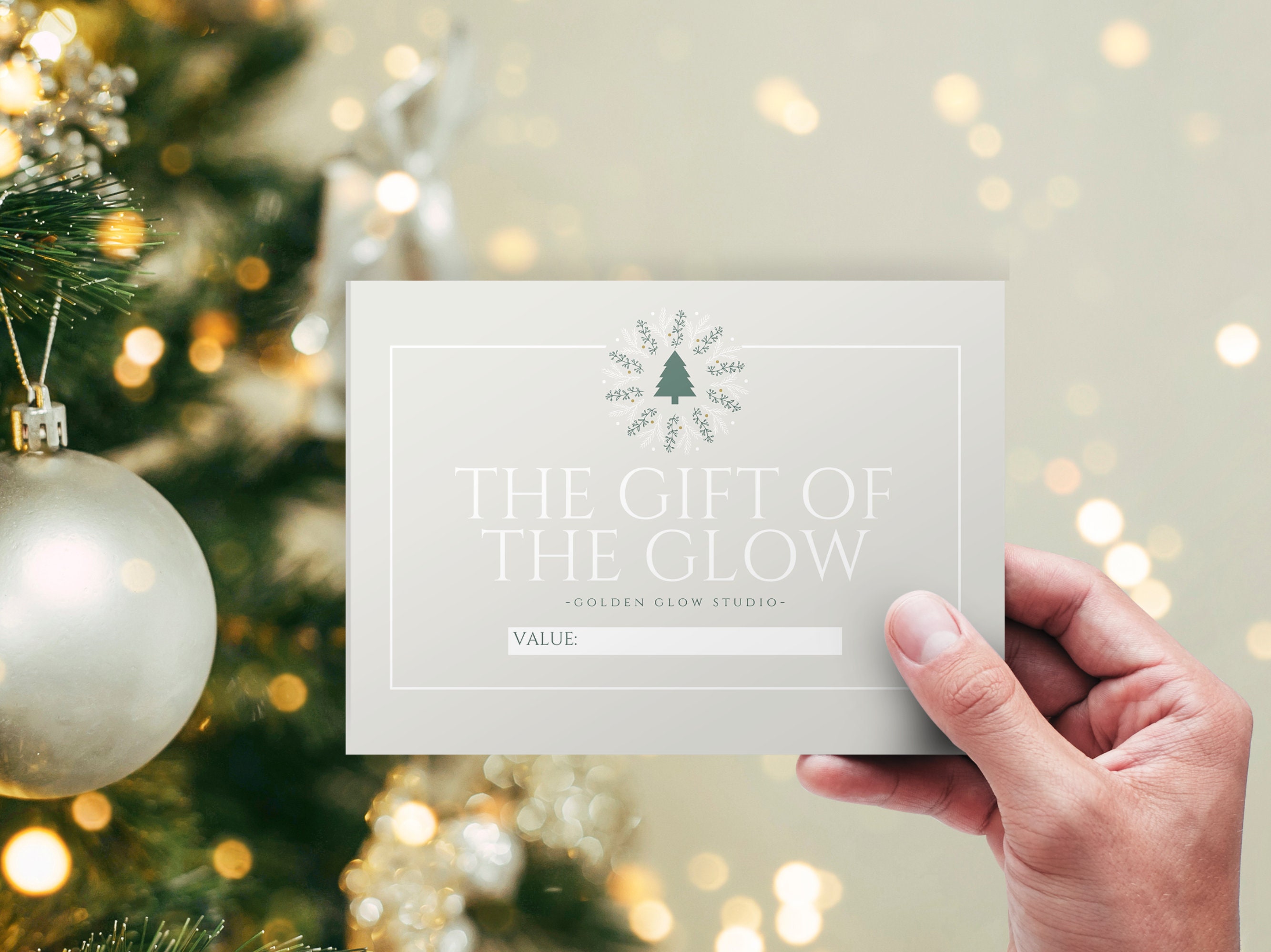 Spray Tan Business Holiday Season Gift Voucher 6 X 4 Editable Template ...
