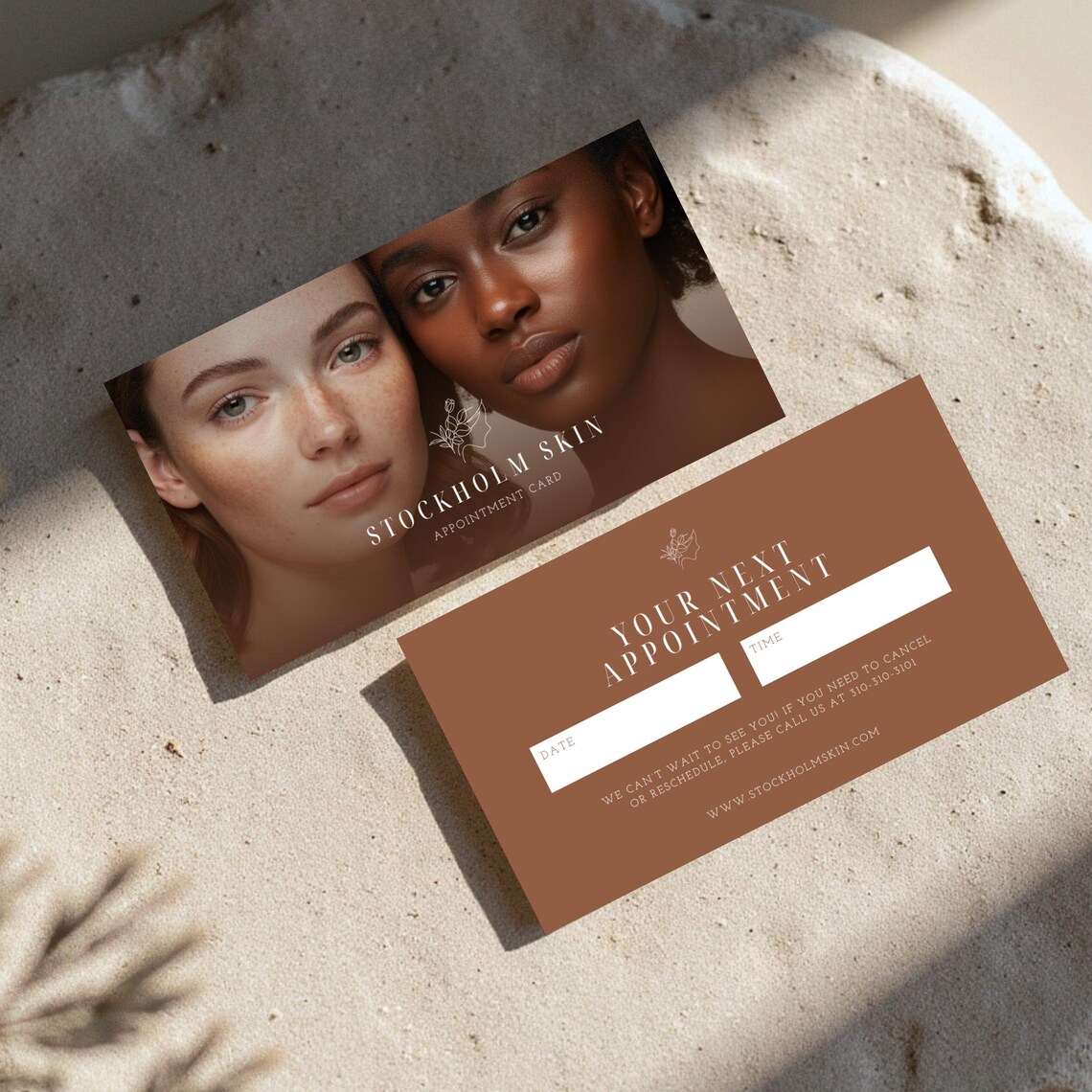 Esthetician Appointment Reminder Card Design | Skincare Specialist ...
